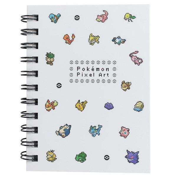 YESASIA: Pokemon A6 Spiral Notebook Pixel Art - Kamio Japan - Lifestyle ...