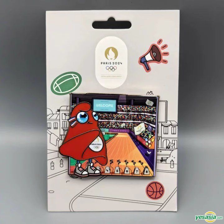 YESASIA: Paris 2024 Olympics Merchandise - Phryge Refrigerator Magnet ...