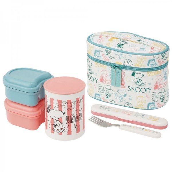 YESASIA: SNOOPY Staineless Thermal Lunch Box Set - Skater - Lifestyle & Gifts - Free Shipping ...