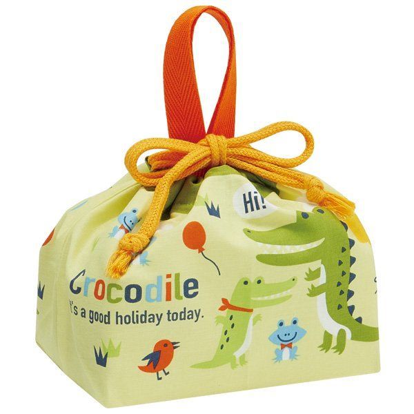 YESASIA: Crocodile Drawstring Lunch Bag - Skater - Lifestyle & Gifts - Free Shipping
