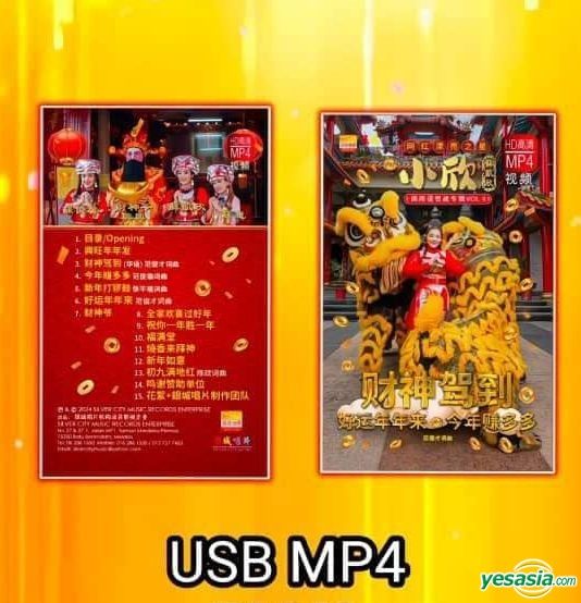 YESASIA: Xiao Xin Vol.4 2025 CNY Album (USB MP4) (Malaysia Version) - Xiao Xin, Silver City ...