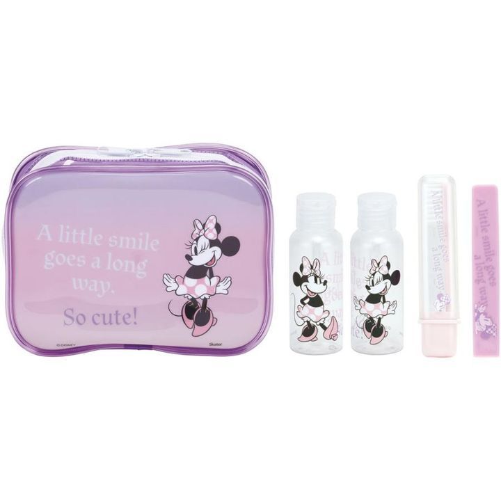 YESASIA: Minnie Mouse Travel Set: Bottle + Toothbrush + Comb - Skater ...
