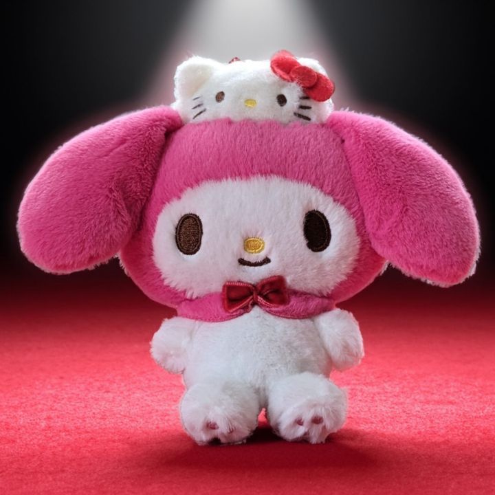YESASIA: My Melody Plush Toy with Keychain (Hello Kitty 50th ...