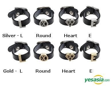 YESASIA: EXO Style - Love Initial Ring (Silver / Heart) PHOTO/POSTER ...