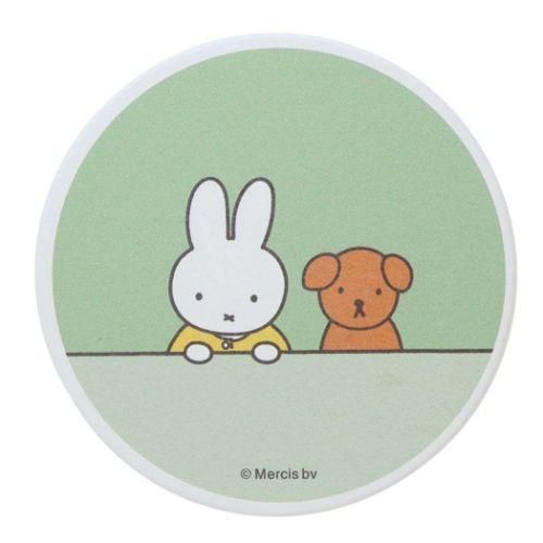 YESASIA: Miffy Ceramic Coaster (MIFFY and SNUFFY/Green) - Kanesho Toki ...