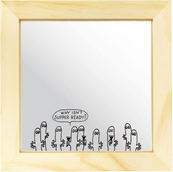 YESASIA: MOOMIN Square Mirror (Hattifattener) - T'S Factory - Lifestyle ...
