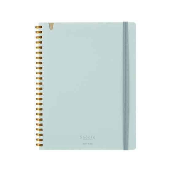 YESASIA: Kokuyo Sooofa Soft Ring Notebook Grid A5 Sized Light Blue (80 ...