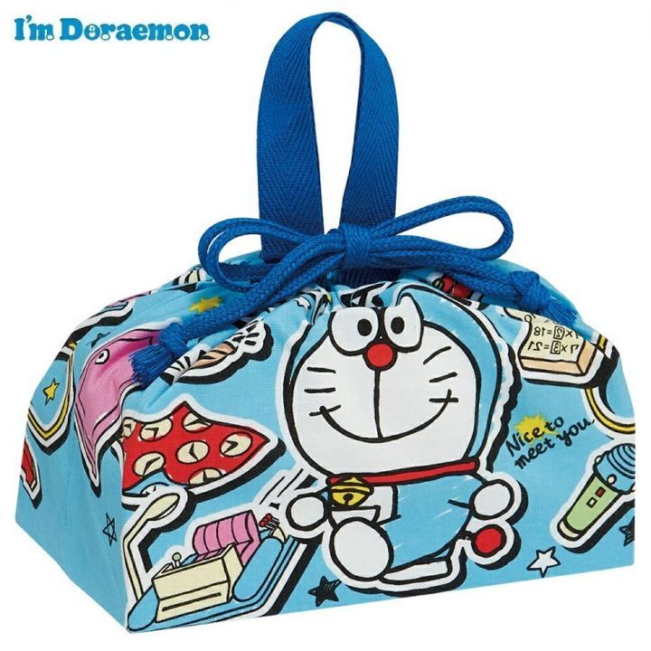 YESASIA: Doraemon Drawstring Lunch Bag - Skater - Lifestyle & Gifts - Free Shipping
