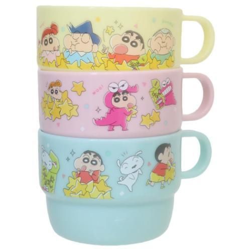 YESASIA: Crayon Shin-Chan Plastic Cup (Set of 3) - T'S Factory ...