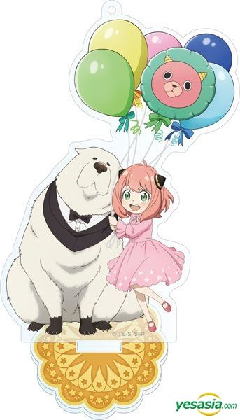 YESASIA: Spy x Family : Acrylic Stand Key Ring Anya & Bond - Spy × ...