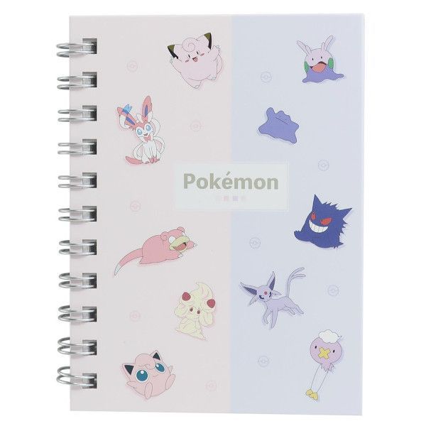 YESASIA: Pokemon A6 Spiral Notebook 2 Tone Colors - Kamio Japan ...