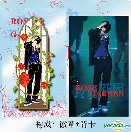YESASIA: Wang Yibo Merchandise - Rose Garden Idol Pin MALE STARS,PHOTO ...