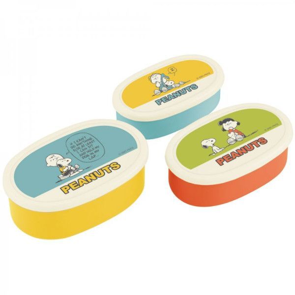YESASIA: SNOOPY Oval Seal Food Container Set (3 Pieces) - Skater ...