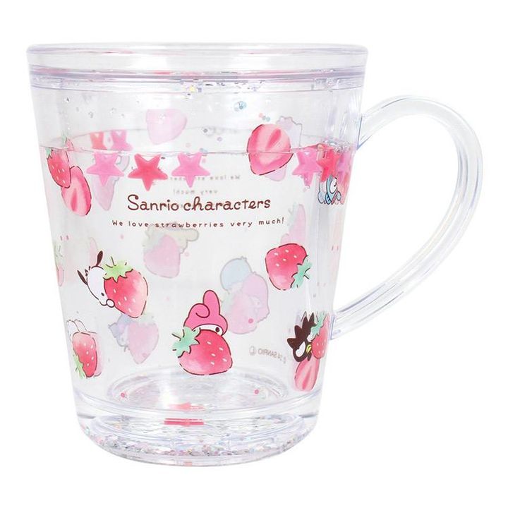 YESASIA: Sanrio Characters Clear Plastic Cup (Strawberry) - T'S Factory ...