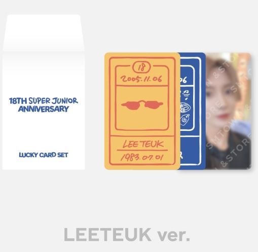 YESASIA: Super Junior 18th Anniversary Lucky Card Set (Lee Teuk) GROUPS ...