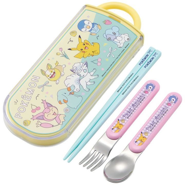 YESASIA: Pokemon Cutlery Set with Case (New Retro) - Skater - Lifestyle ...