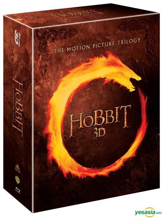 Yesasia Hobbit Trilogy Blu Ray 12 Disc 2d 3d Outbox