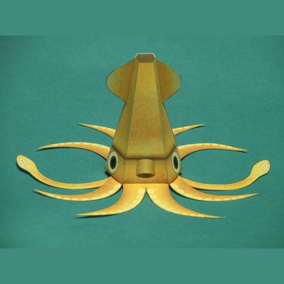 YESASIA: Paper Craft: Surprised Giant Squid - Kamikara - Lifestyle ...