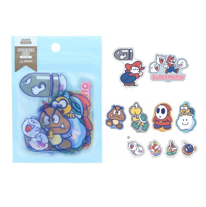 YESASIA: Super Mario Stickers Set - SUN-STAR Stationery - Lifestyle ...