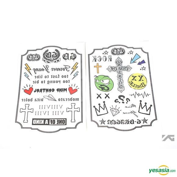 YESASIA: G-Dragon - 2013 One Of A Kind Tattoo Sticker (Luminous ...
