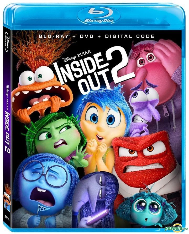 YESASIA: Inside Out 2 (2024) (Blu-ray + DVD + Digital Code) (US Version) Blu-ray - Kelsey Mann ...