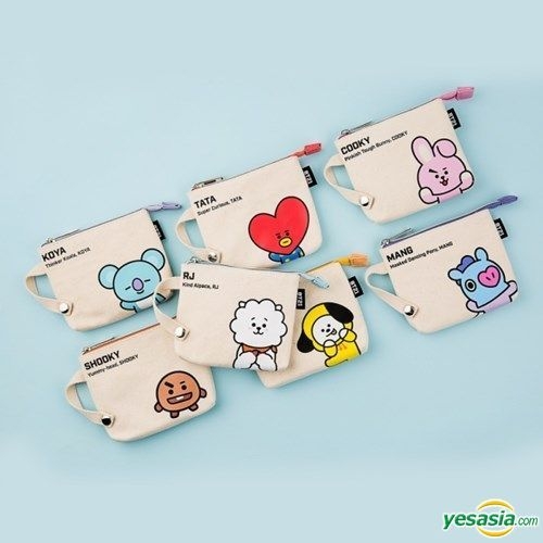 YESASIA: BT21 x Kumhong Fancy - Canvas Slim Pouch (KOYA) GIFTS ...