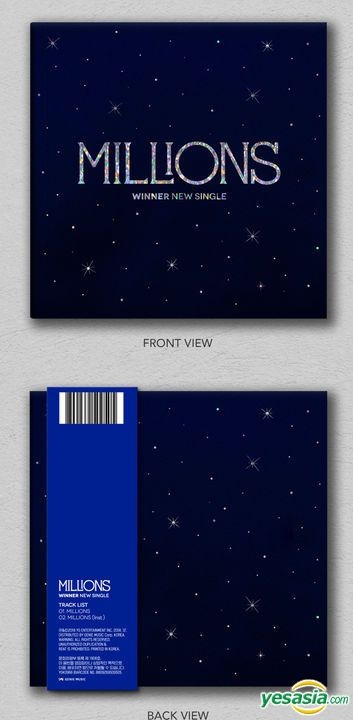 YESASIA: Winner - MILLIONS (Blue Light Version) CD - Winner, YG ...