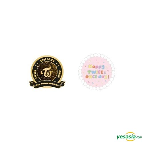 YESASIA: Twice 'HAPPY TWICE & ONCE DAY!' Official Goods - Badge (A Version) GIFTS,FEMALE STARS ...