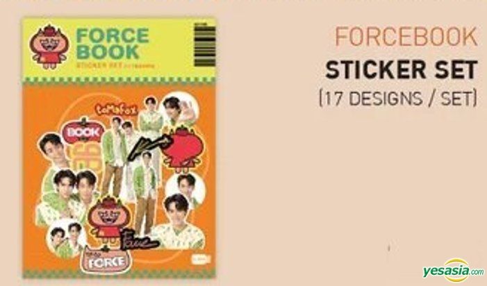 YESASIA : Fanday Bangkok : Force & Book - Sticker Set 海報/寫真集,Celebrity Gifts - Jiratchapong ...