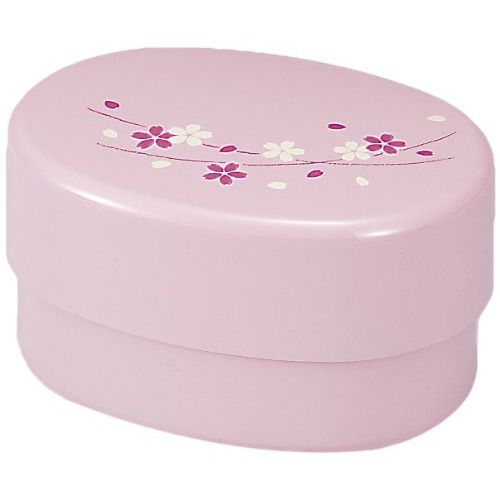 YESASIA: Compact Oval Lunch Box Sakura Pink - Miyamoto Sangyo ...