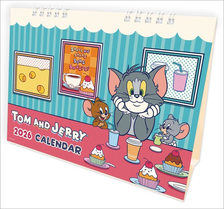 YESASIA: Tom and Jerry 2026 Desktop Calendar (Japan Version) CALENDAR ...
