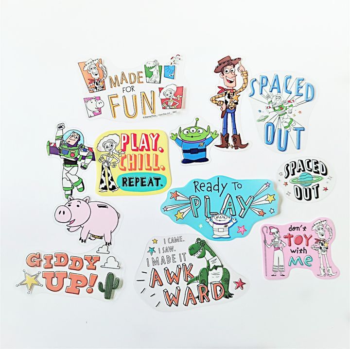 YESASIA: Toy Story Flake Stickers Set (12 Pieces) - S&C - Lifestyle ...