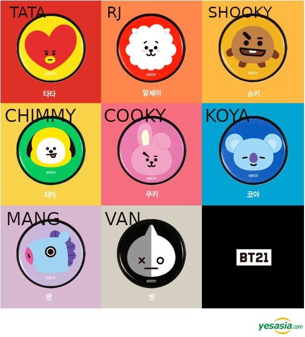 YESASIA: BT21 Standing Ring (TATA) PHOTO/POSTER,Celebrity Gifts,GROUPS ...