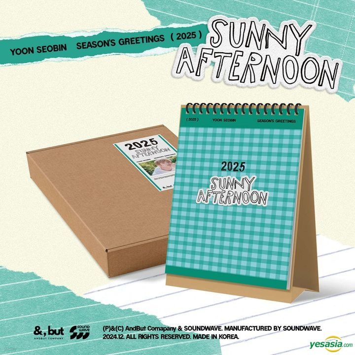 YESASIA: YOON SEOBIN 2025 SEASON’S GREETINGS [Sunny afternoon] MALE ...