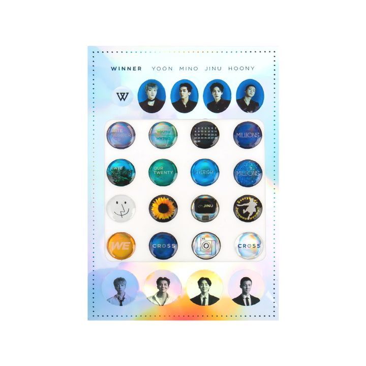 YESASIA: Winner 'Remember' Official Goods - Epoxy Sticker MALE STARS ...