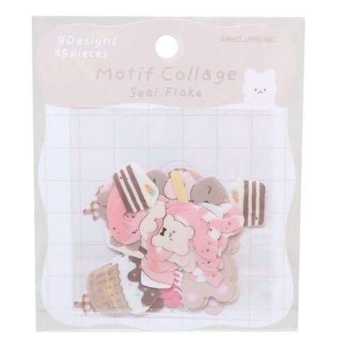 YESASIA: MOTIF COLLAGE Flake Seals (Bear) - Kamio Japan - Lifestyle ...