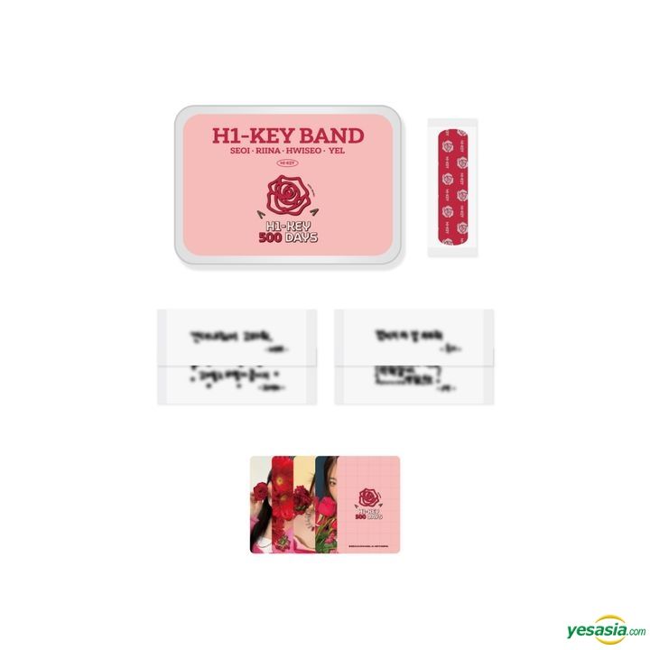 YESASIA : H1-KEY 500 DAYS Pop-Up Store Official MD - Tin Case & Band ...