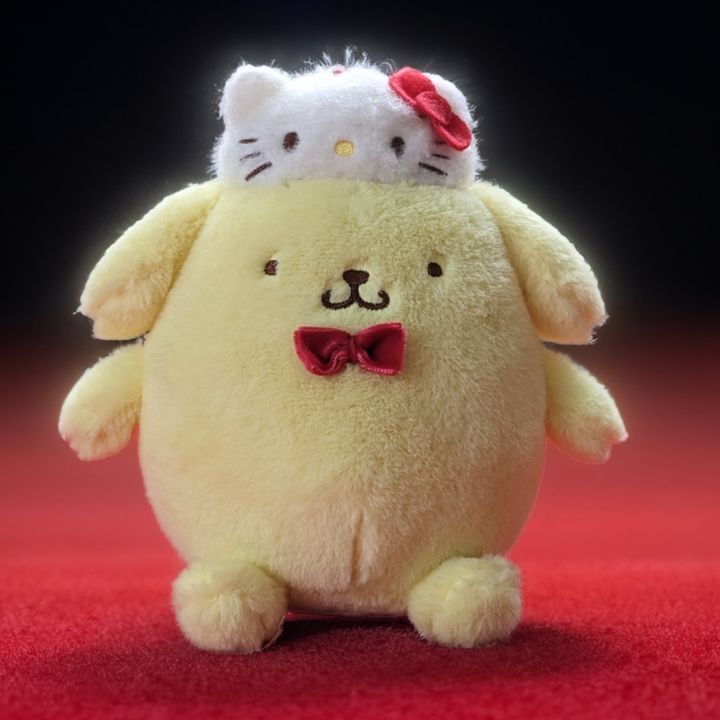 YESASIA: Pompompurin Plush Toy with Keychain (Hello Kitty 50th ...