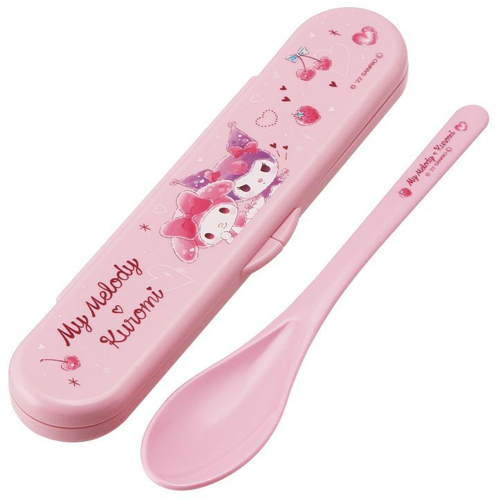 YESASIA: My Melody & Kuromi Spoon with Case - Skater - Lifestyle ...