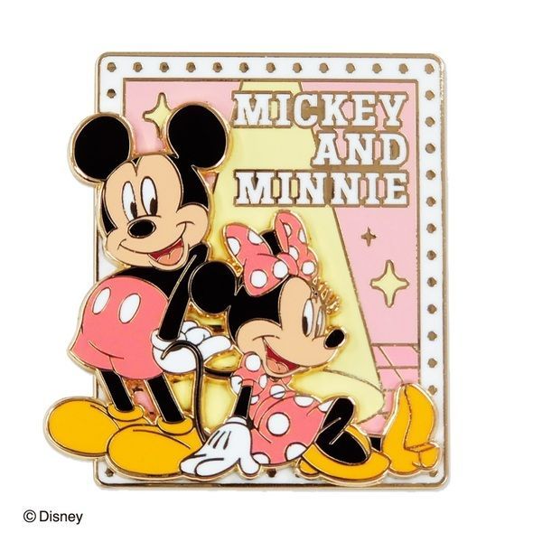 YESASIA: Mickey & Minnie Pin Badge - Marimocraft - Lifestyle & Gifts ...