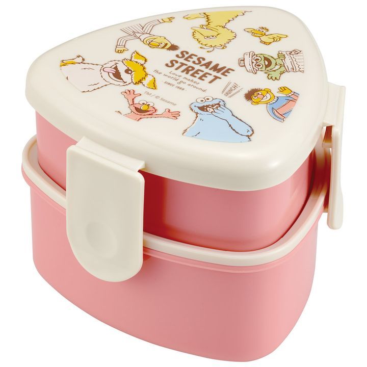 YESASIA: Sesame Street Onigiri Box / Food Storage Container (with Fork ...