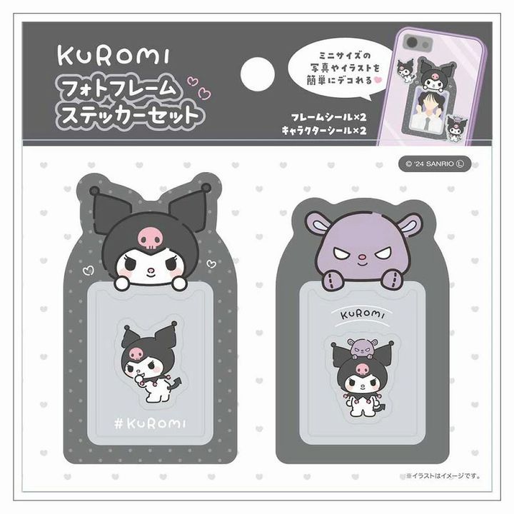 YESASIA: Sanrio Photo Frame Sticker Set (Kuromi) - T'S Factory ...