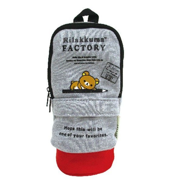 YESASIA: Rilakkuma Sweat Stand Pouch (Black / Red) - T'S Factory ...
