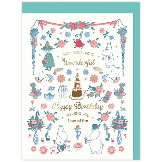 YESASIA: MOOMIN Birthday Card (Friends) - MOOMIN - Lifestyle & Gifts ...