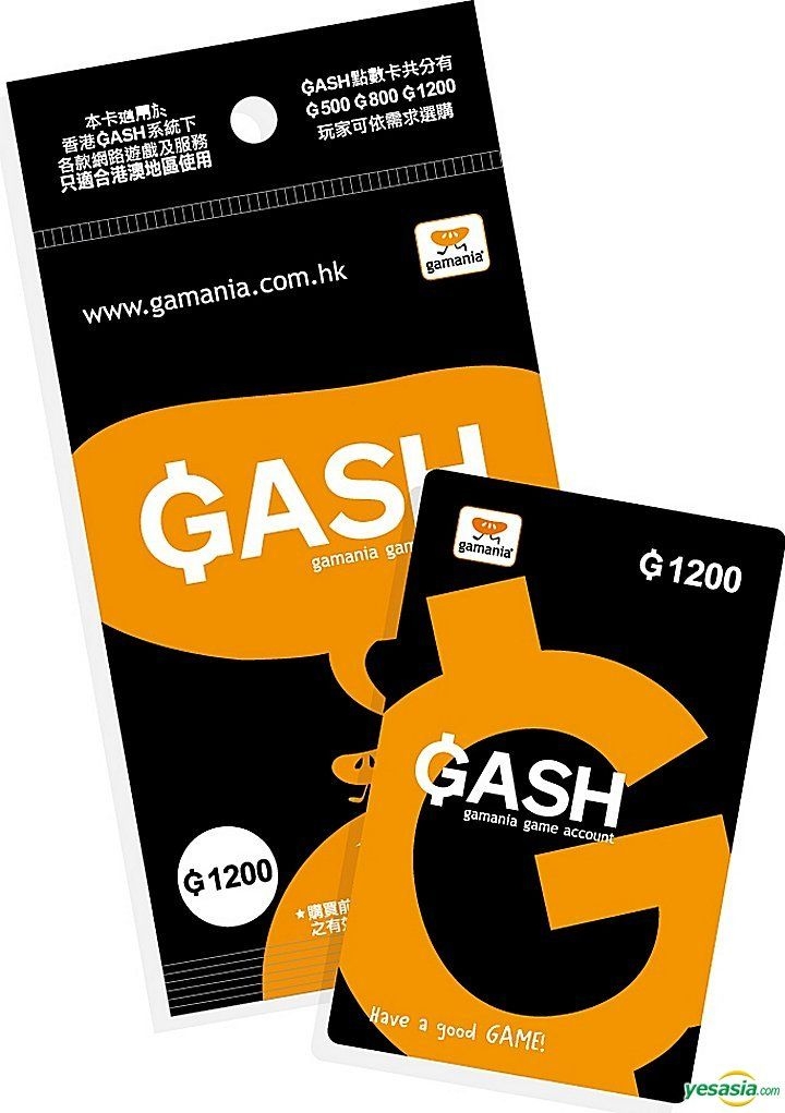 YESASIA: GASH 1200-point Point Card - Gamania Digital Entertainment (HK ...