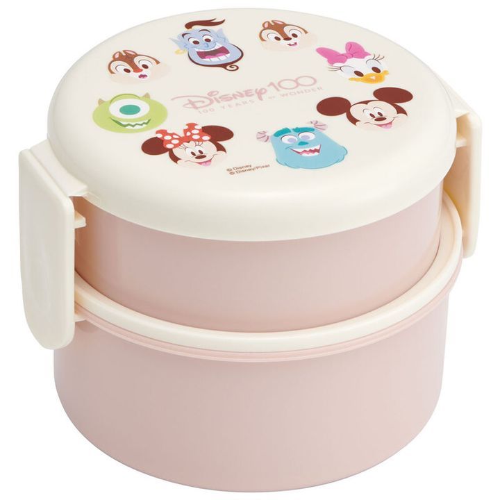 YESASIA: Disney 100 Round Food Box 500ml (with Fork) - Skater ...
