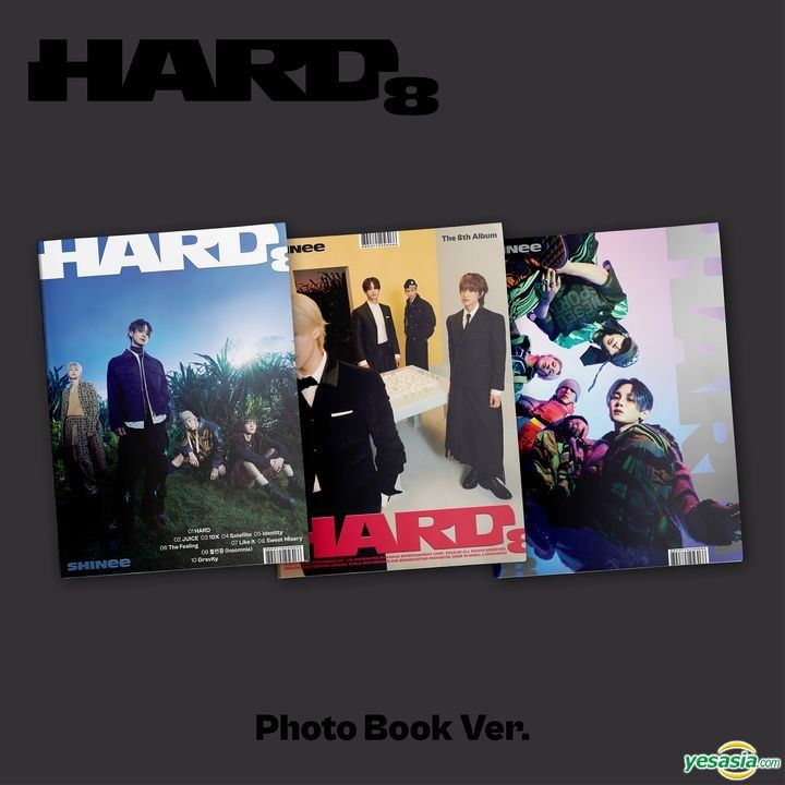YESASIA: SHINee Vol. 8 - HARD (Photobook Version) (Set Version) CD ...