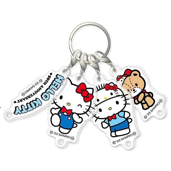 YESASIA: Hello Kitty 50th Acrylic Key Holder (Kitty & Daniel & Tiny ...
