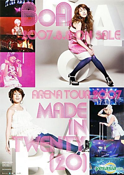YESASIA: BoA Arena Tour 2007 'Made in Twenty (20)' Original Poster ...