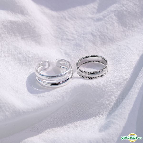 YESASIA: WEi : Kim Yo Han Style - Gleaner Ring (Silver) (Single Line ...